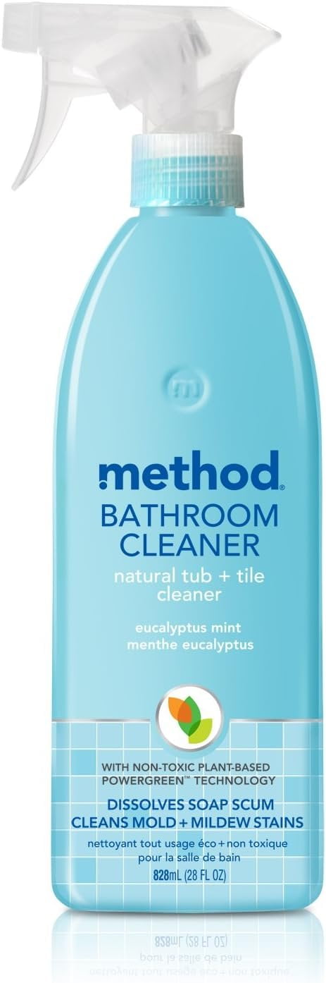 Method Tub and Tile Spray, Eucalyptus Mint, 28 Fluid Ounce [FFP] Pack ...