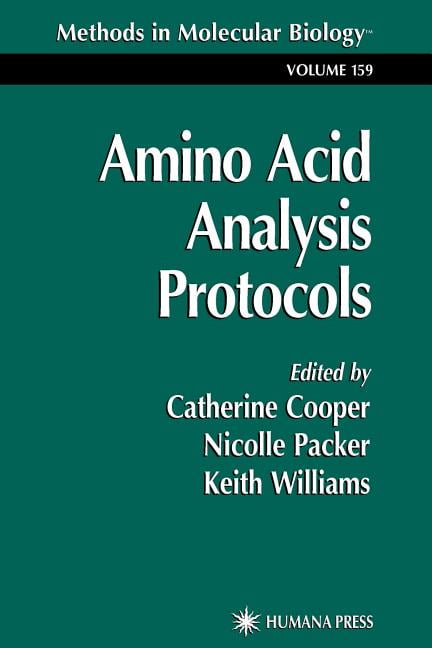 Methods in Molecular Biology Amino Acid Analysis Protocols, Book 159, (Paperback) - Walmart.com