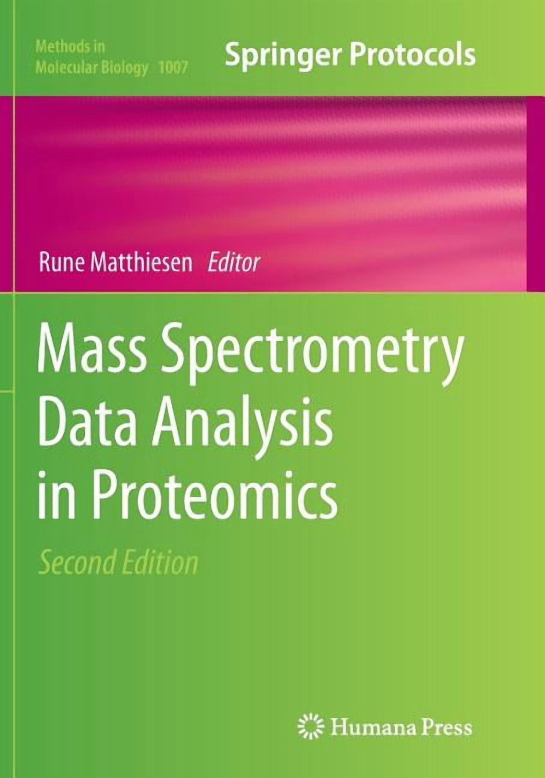 Methods in Molecular Biology Mass Spectrometry Data Analysis in ...