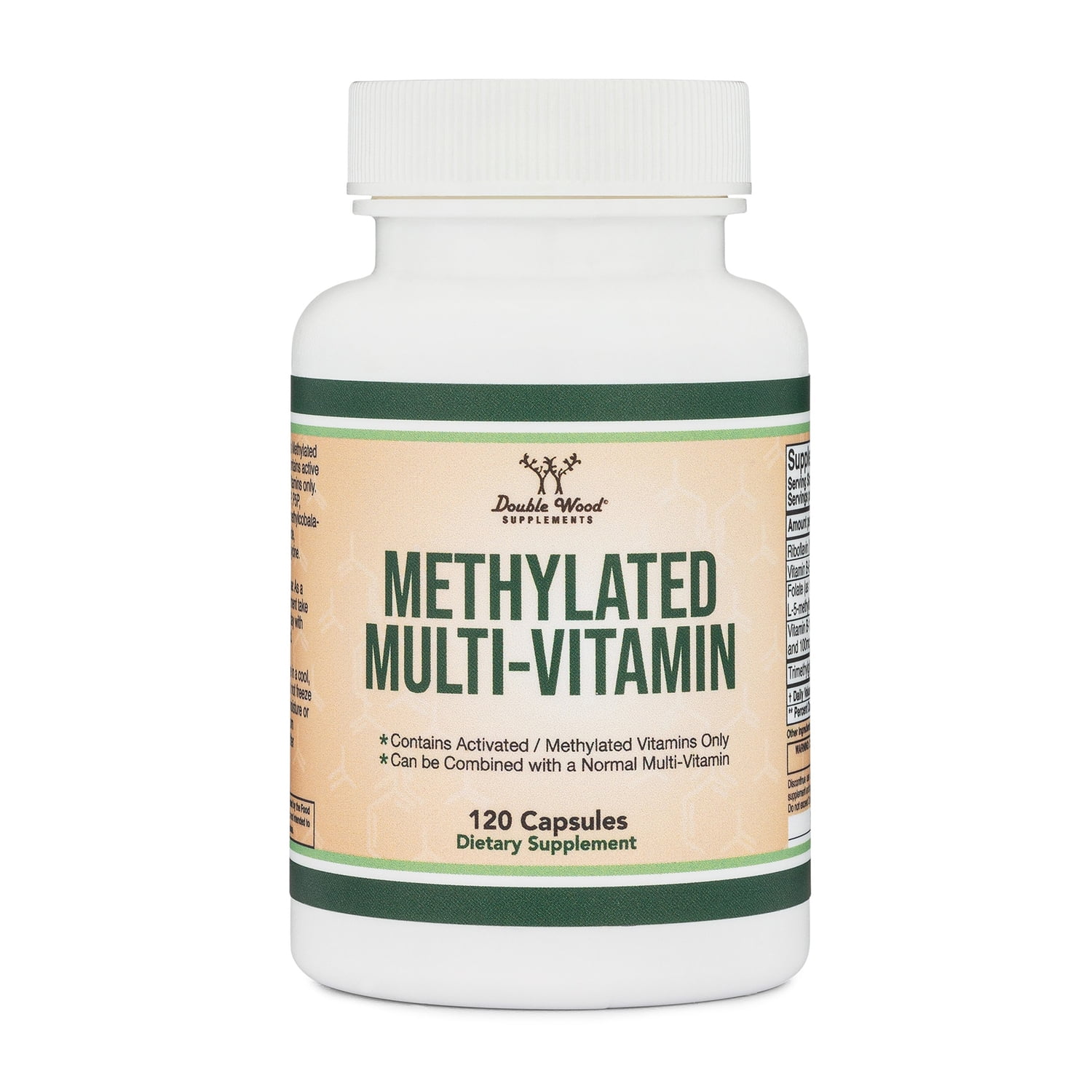 Double Wood Supplements Methylated Multivitamin, Anti-Aging, Brain ...
