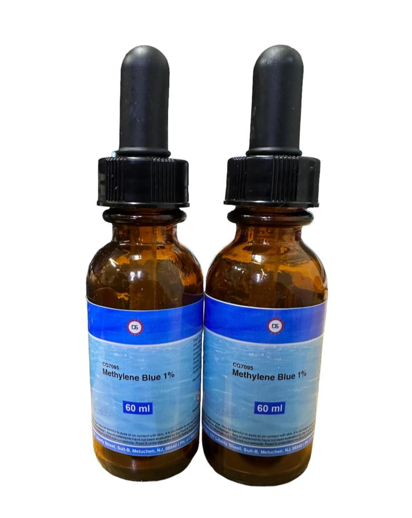 Methylene Blue 1% Pure Liquid Solution, 60 mL USP Grade, Antioxidant ...