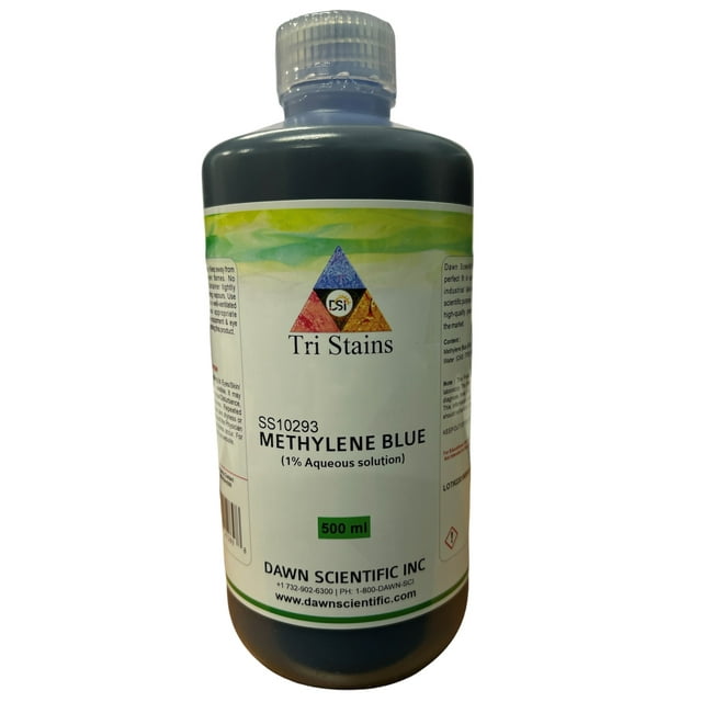 Methylene Blue 1% w/v Aqueous Solution, 250ml Plastic Bottle - Liquid Science Lab - Walmart.com