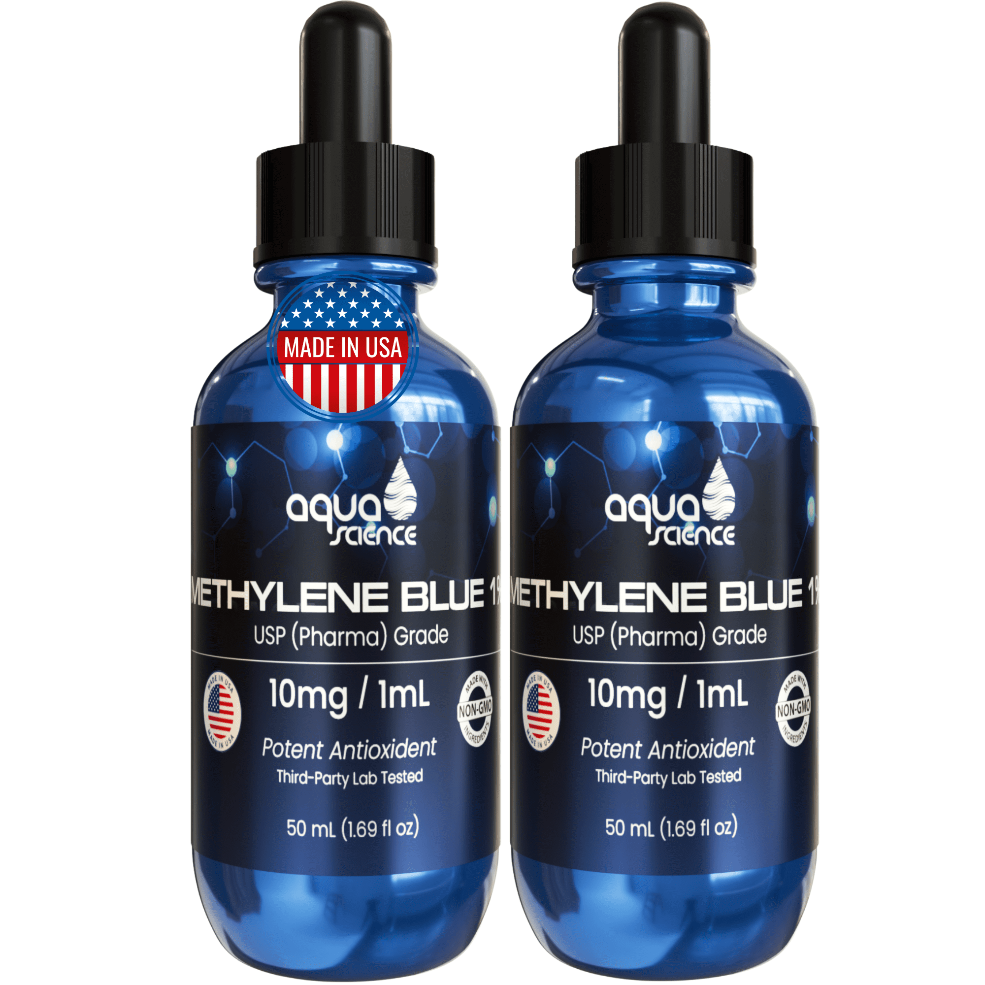Methylene Blue (2-Pack) USP Pharmaceutical Grade 99.99% - Third-Party ...
