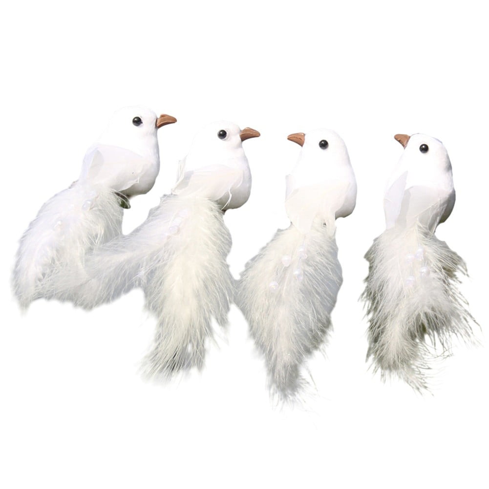 Meticulously Crafted White Peace Dove Ornaments For Wedding And Home ...