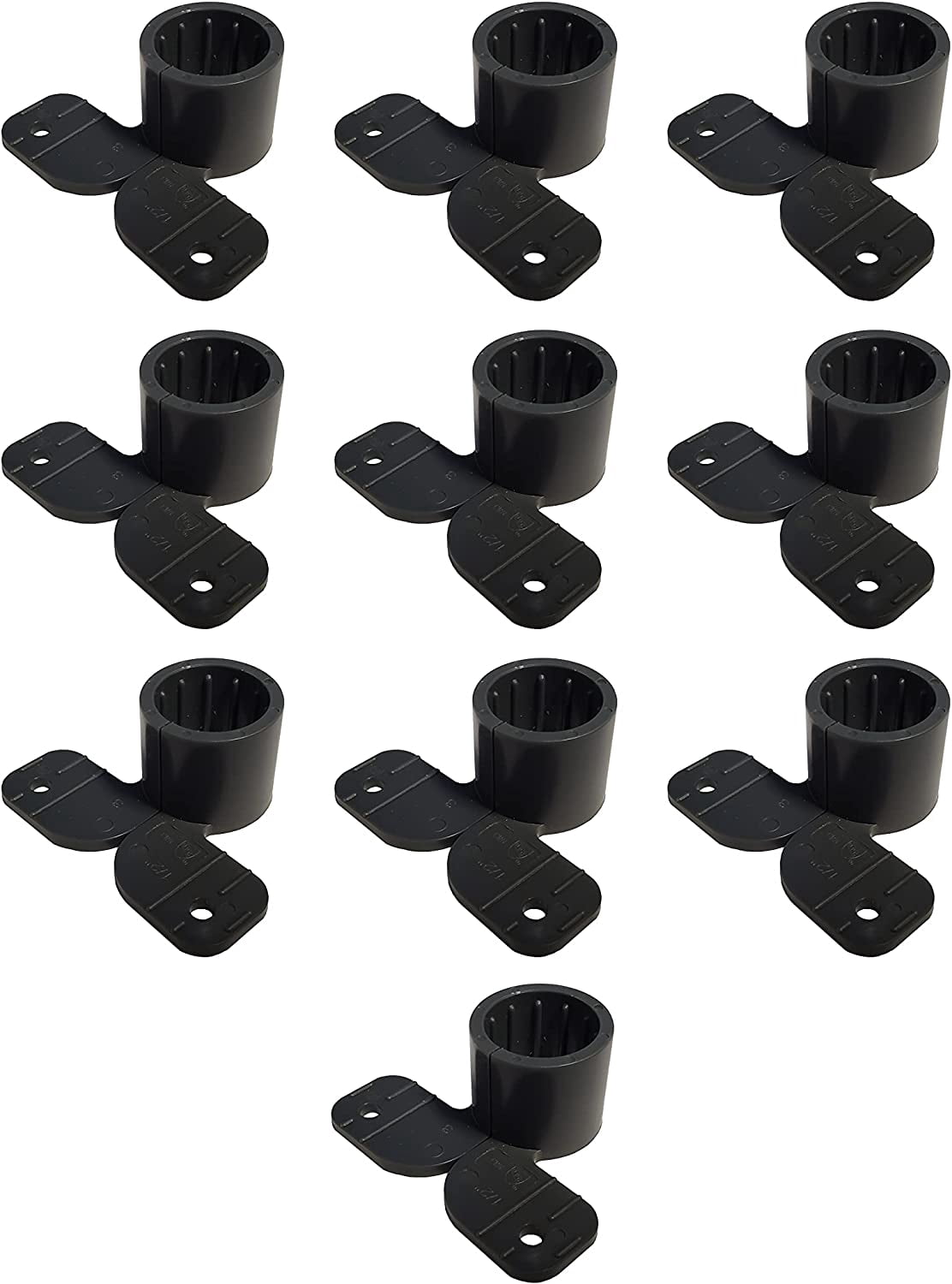 Metpure 1/2" Plastic Suspension Clamp Butterfly Style [10 Pack ...