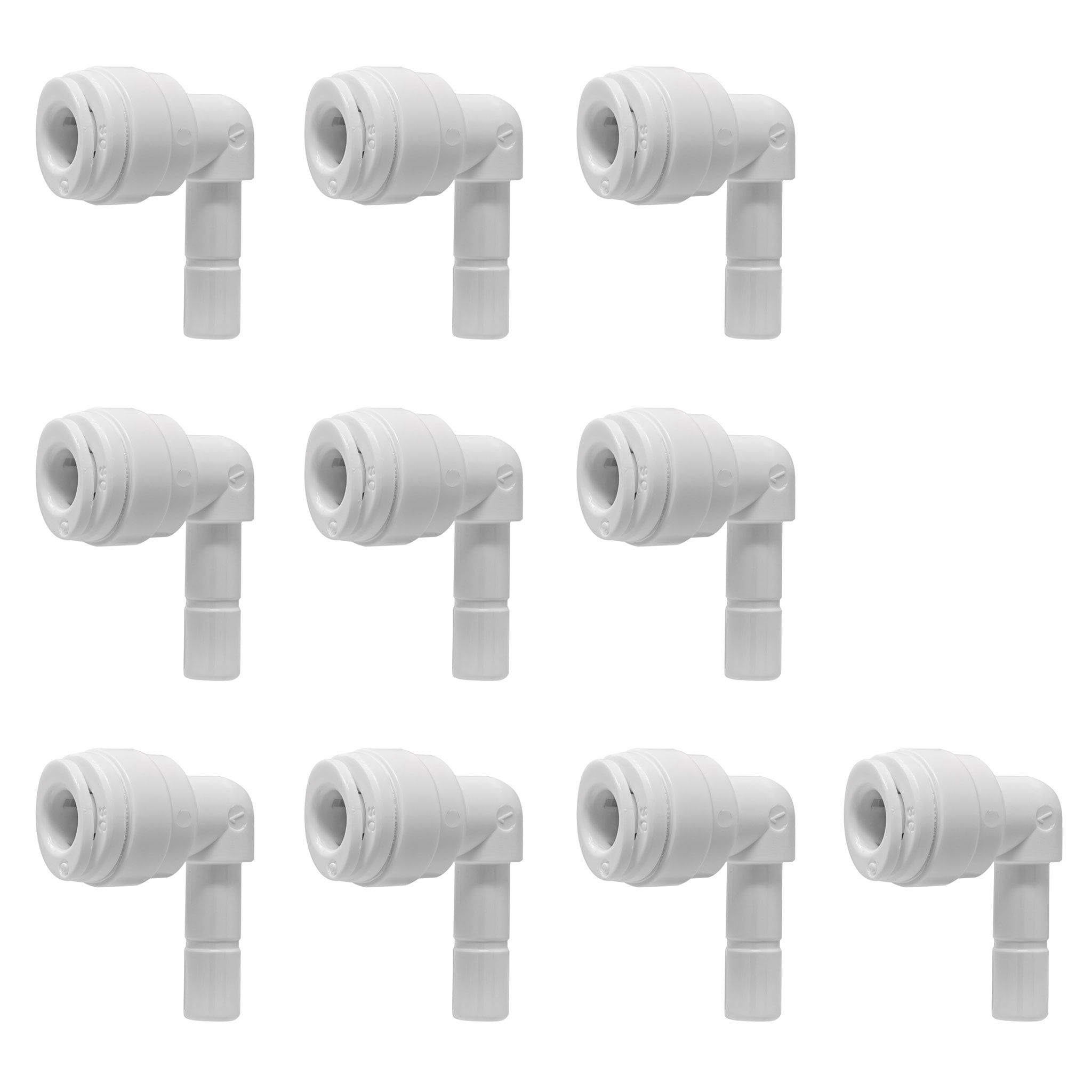 Metpure 1/4" OD Quick Connect Stem Elbow for RO Reverse Osmosis Water ...