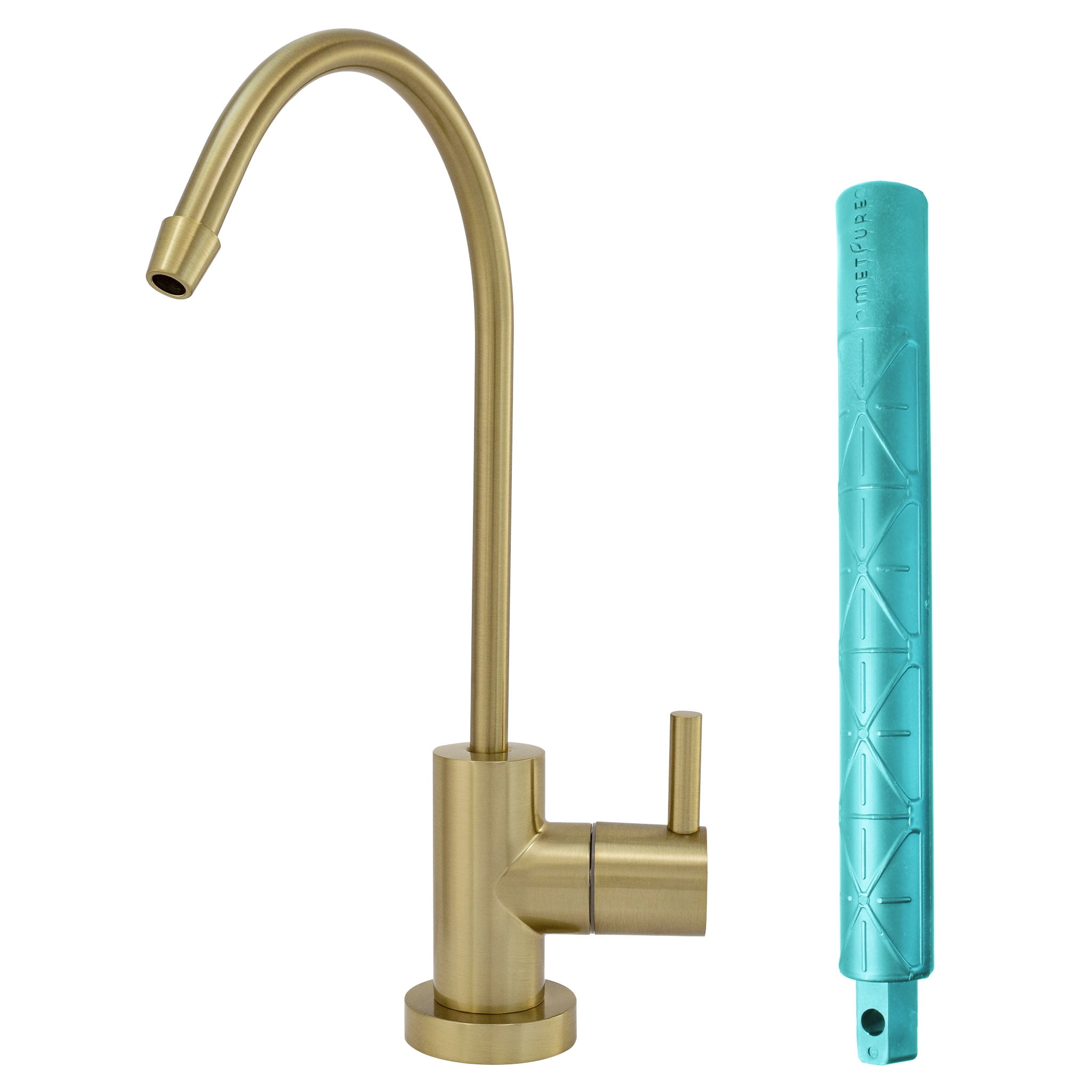 Metpure Water Filtration Faucet Brushed Gold Euro Style Non Air Gap ...