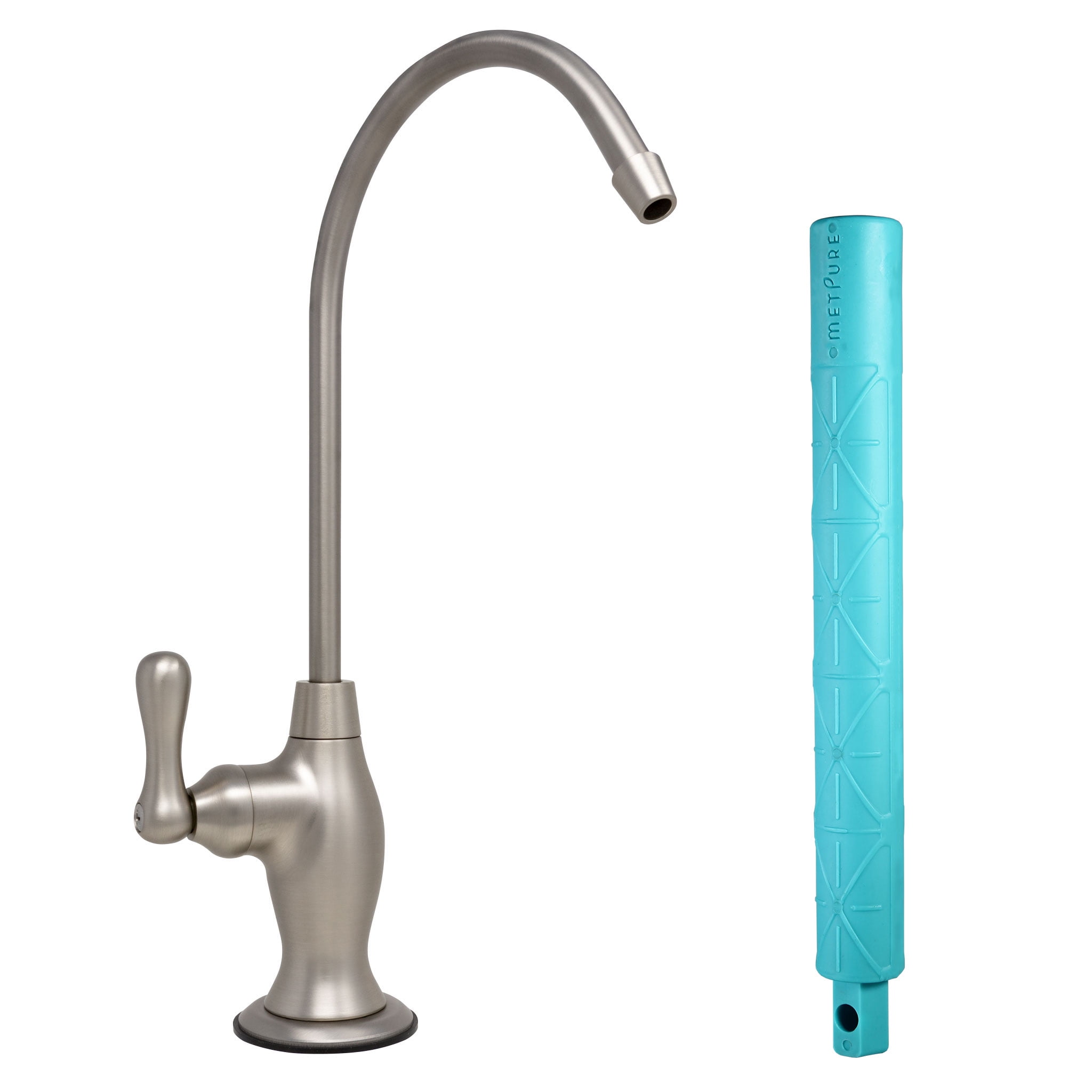 Metpure Water Filtration Faucet Satin Nickel Vase Style Non Air Gap ...
