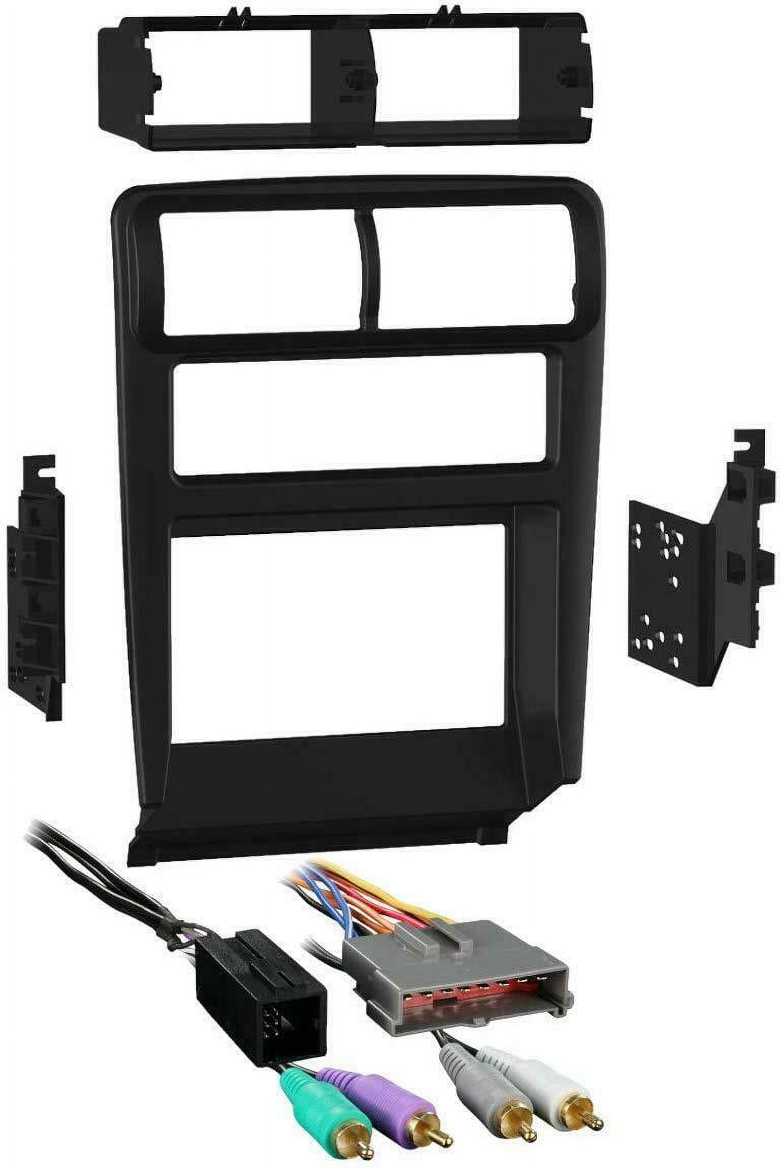 Metra 95-5703B Double DIN Dash Kit + Amplified Harness Combo for select ...