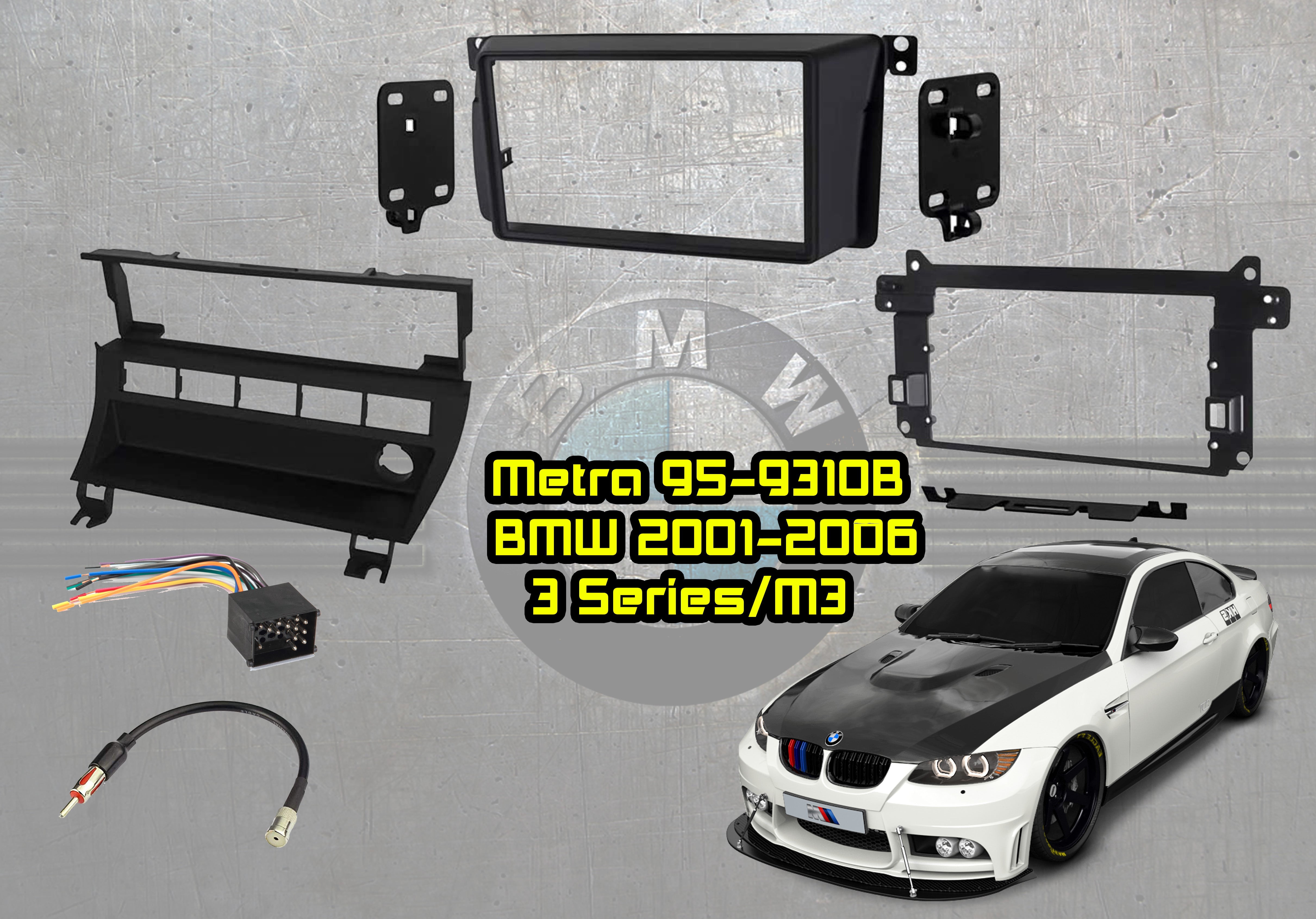Metra 95-9310B BMW 99-06 3-Series with 5-Switch Panel Vehicle Double ...