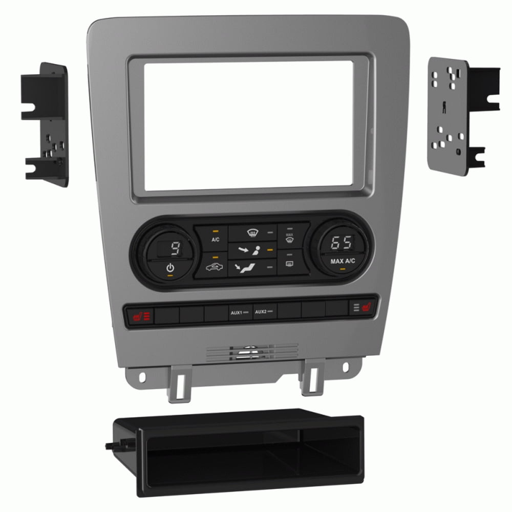 Metra 99-5853CH Mustang Dash Kit for 2010-2014, Single/Double DIN ...