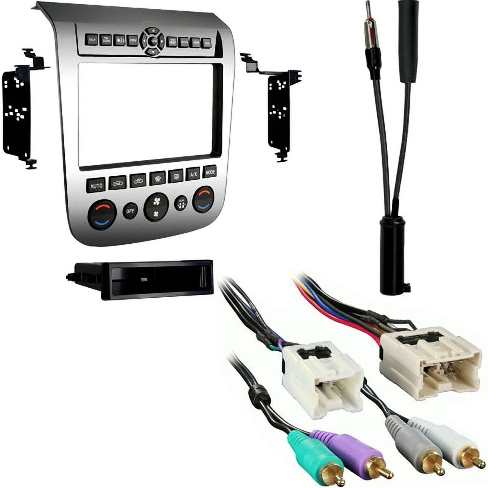 Metra 99-7612A Aluminum Dash Kit + Harness + Antenna Adapter for Select ...