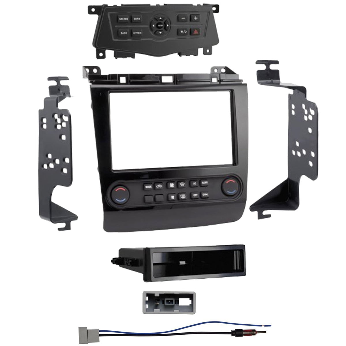 Metra 99-7633 1/2 DIN Dash Car Stereo Installation Kit & Wiring Harness for Nissan Maxima 2009 ...
