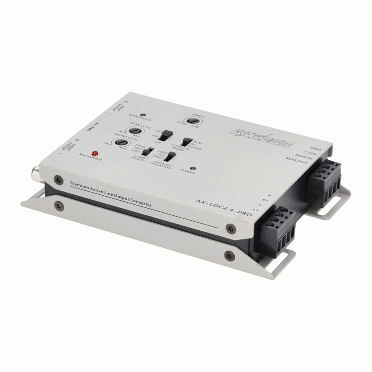 Axxess AX-LOC2.4-PRO 4CH Active Line Output Converter with Bass Boost ...