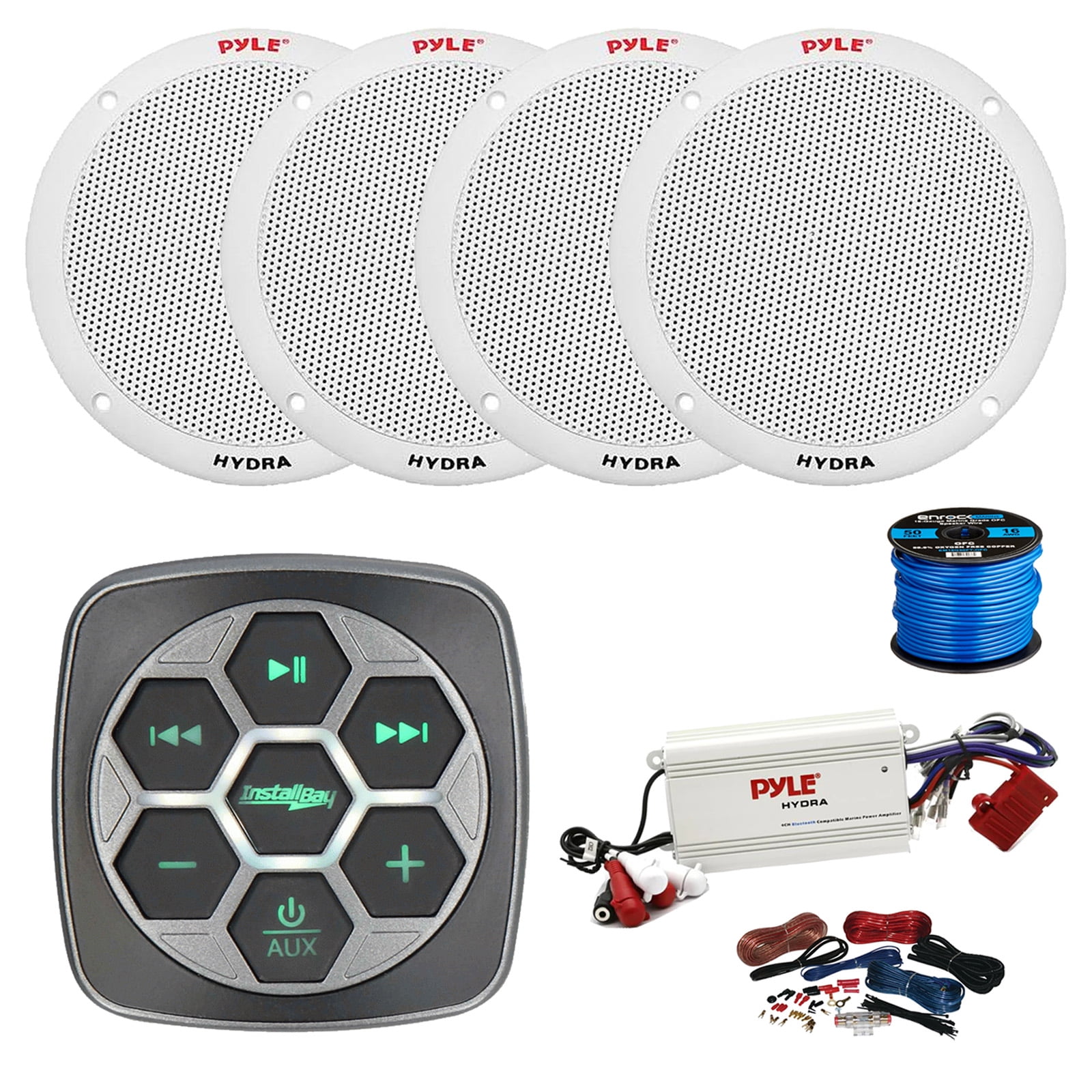 Metra IBBTR19 Marine 3-Zone Bluetooth Controller, 4-Channel Bluetooth ...