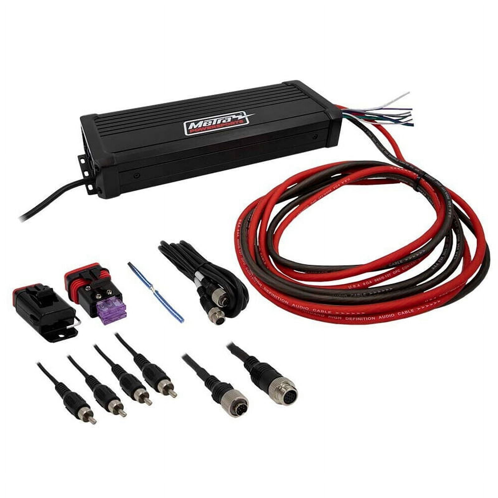 Metra MPS-AMP125-4D 1000 W Max 4-Ch 2 Ohms 8 AWG IPX6 Full Range Micro ...