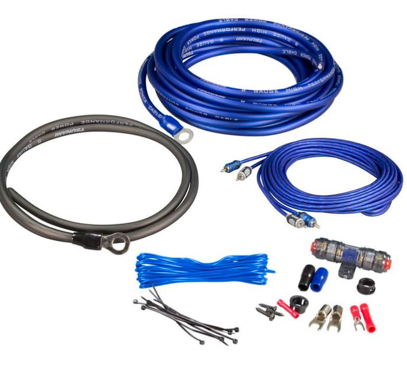 Metra Tsunami 1000 WATT 8 Gauge Complete Amp Kit W/ RCA + CCA Cables ...