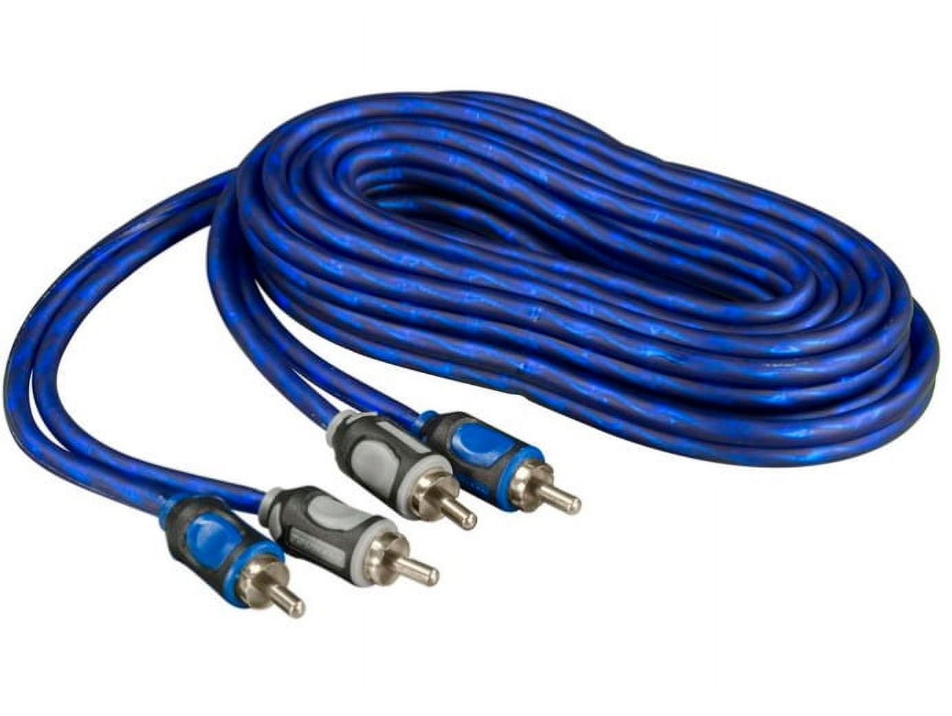 Metra Tsunami T1RCA10PB 10 Feet Stereo RCA Twisted Pair Blue/Gray Audio ...