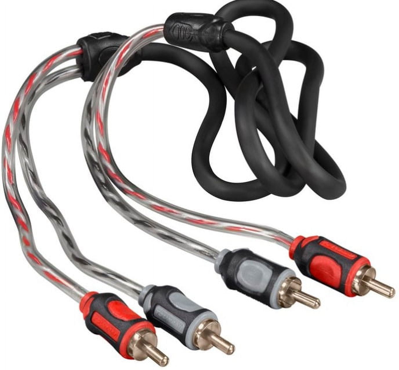 Metra Tsunami T2RCA3PB 3' Two Channel Premium Stereo RCA Audio Cables ...