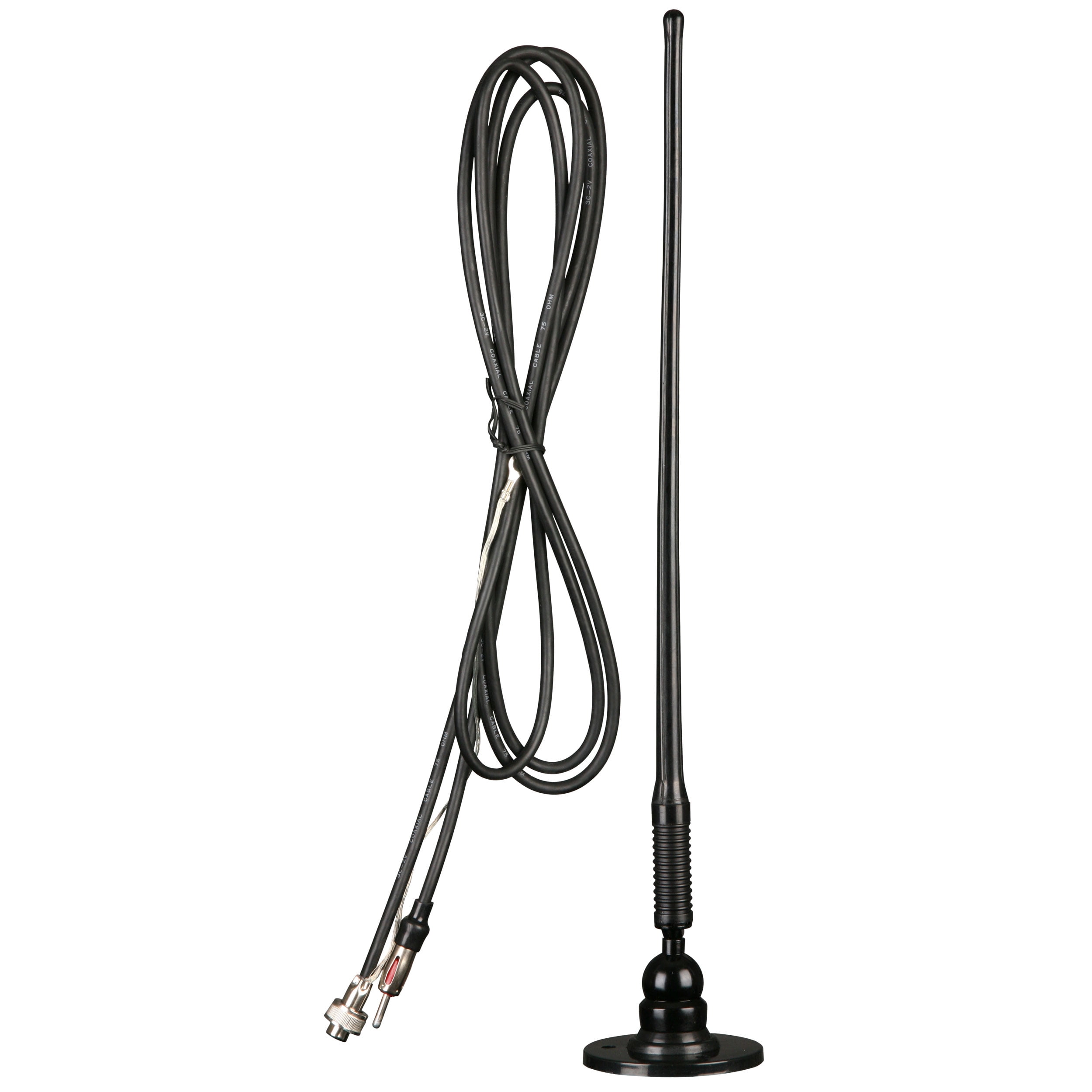 Metra Universal Rubber Antenna 14" Black Base Car Electronics ...