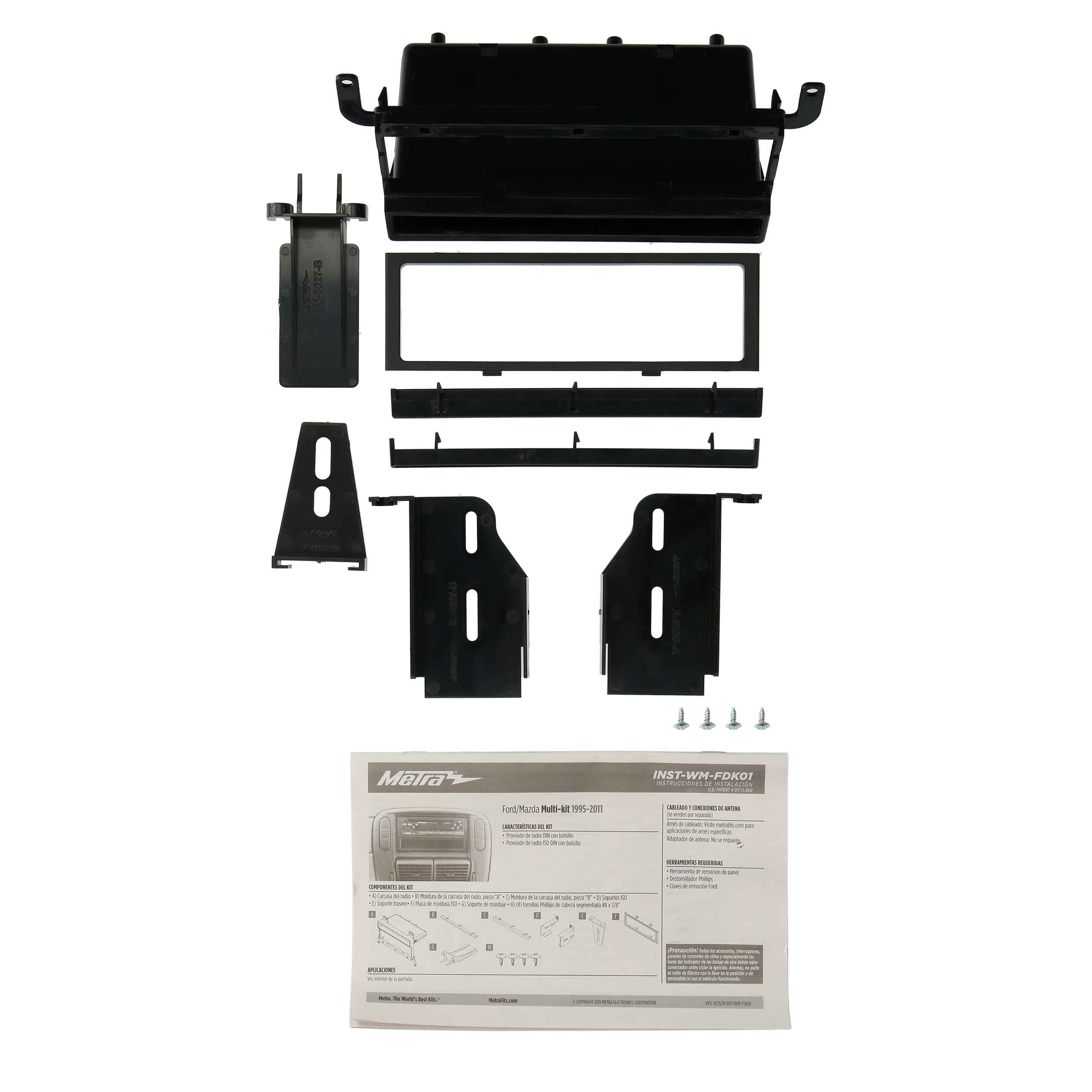 Metra WM-FDK01 Single DIN Aftermarket Radio Installation Kit for Ford ...