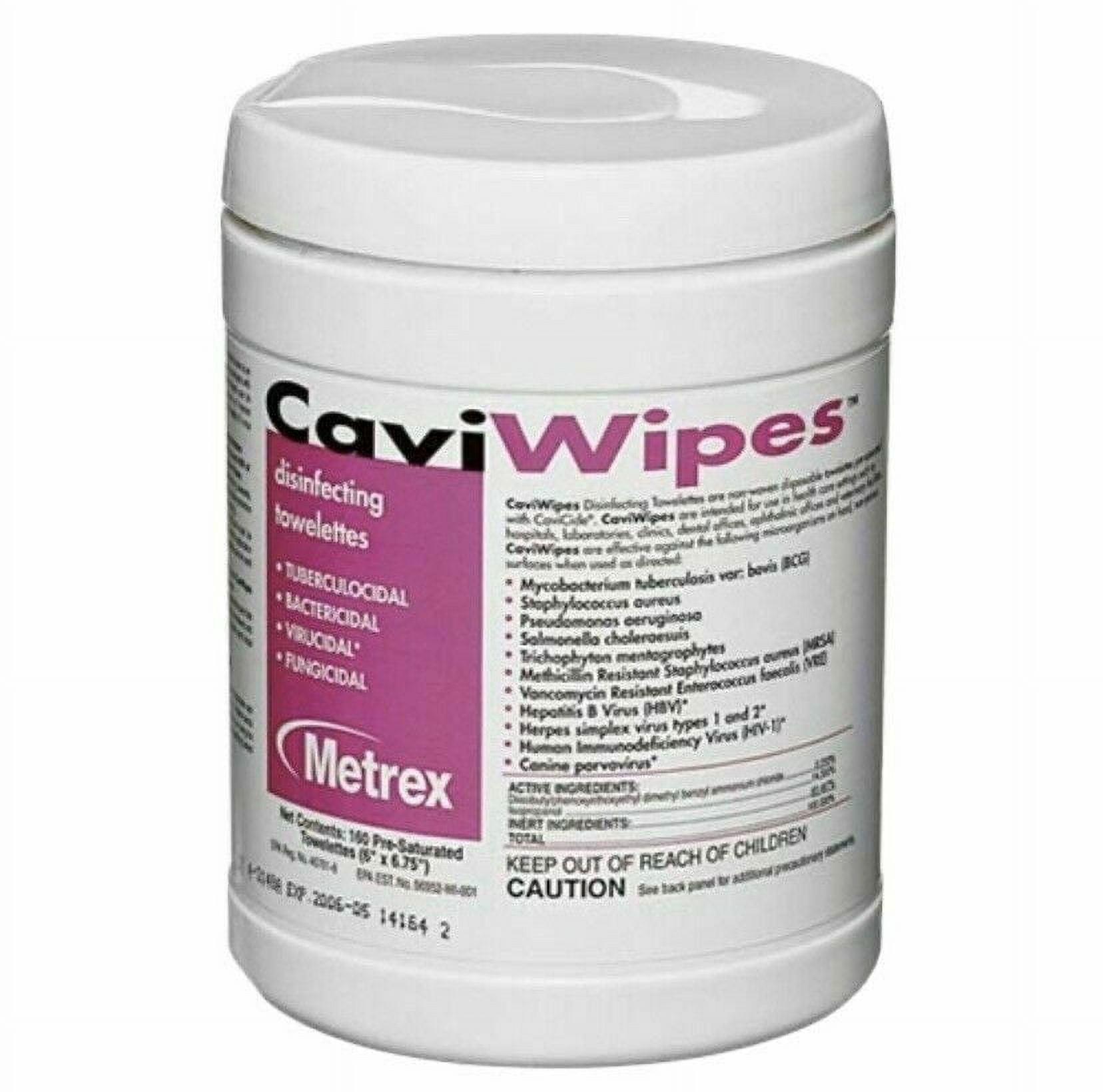 Metrex 13-1100 CaviWipes Germicidal Hospital Towelettes Large 6" x 6.75 ...