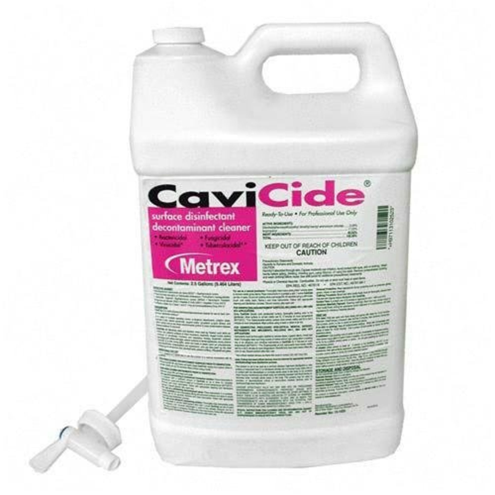 CaviCide, 2.5 Gallon Disinfectant Cleaner, Fragrance-Free, Bleach-Free ...