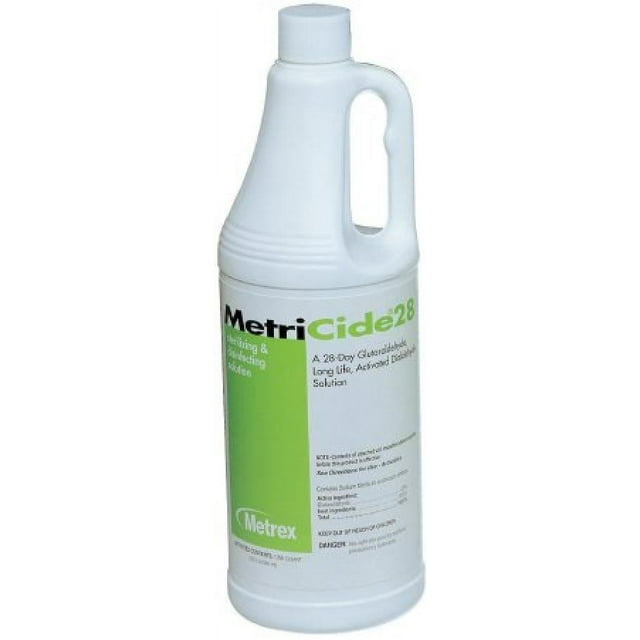 MetriCide 28 Glutaraldehyde Disinfectant, Fruity Scent, 32 Oz Bottle, 1 ...