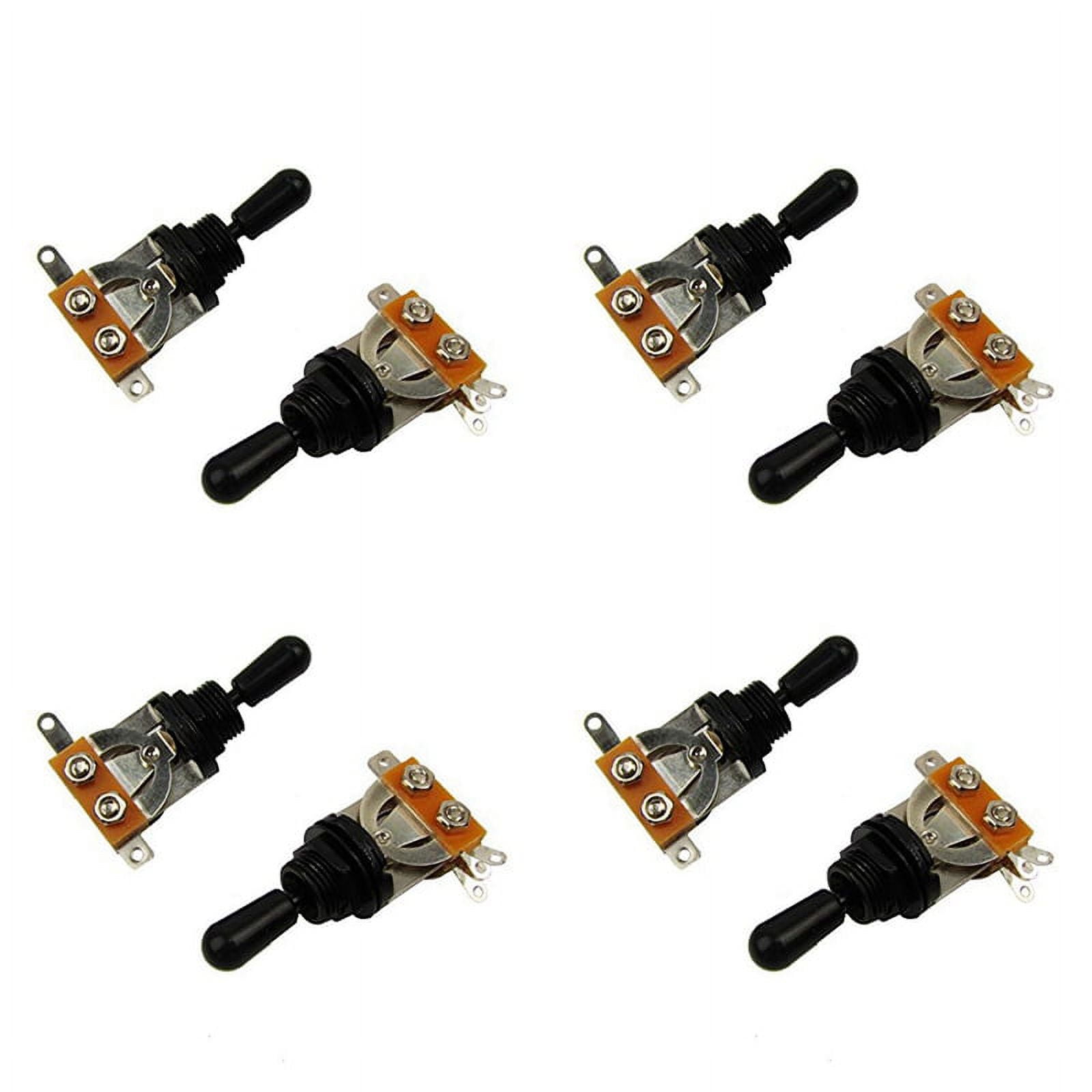 Metric 3 Way Short Straight Guitar Toggle Switch Pickup Selector Silver ...