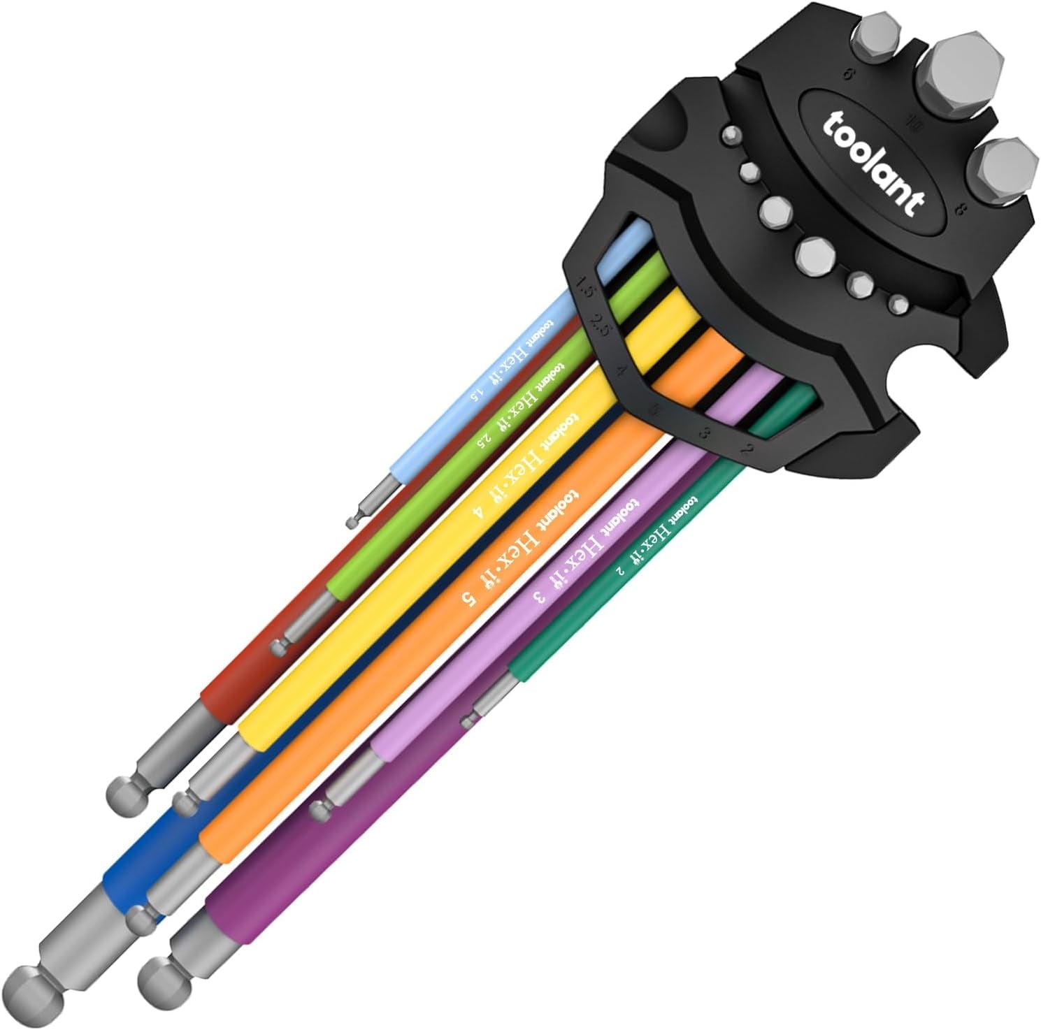 Metric Allen Wrenches Sets 9pcs, Extra Long Arm Allen Key Set with Ball End, Crafted Hex Key Set ...