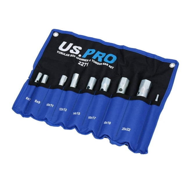 Metric Box Spanner Wrench Tubular Torque Bar Set Plug Sockets 8pc 6 ...