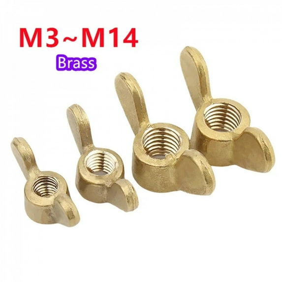 Metric Brass Wing Nuts M3 M4 M5 M6 M8 M10 M12 M14 Big Ear Butterfly ...