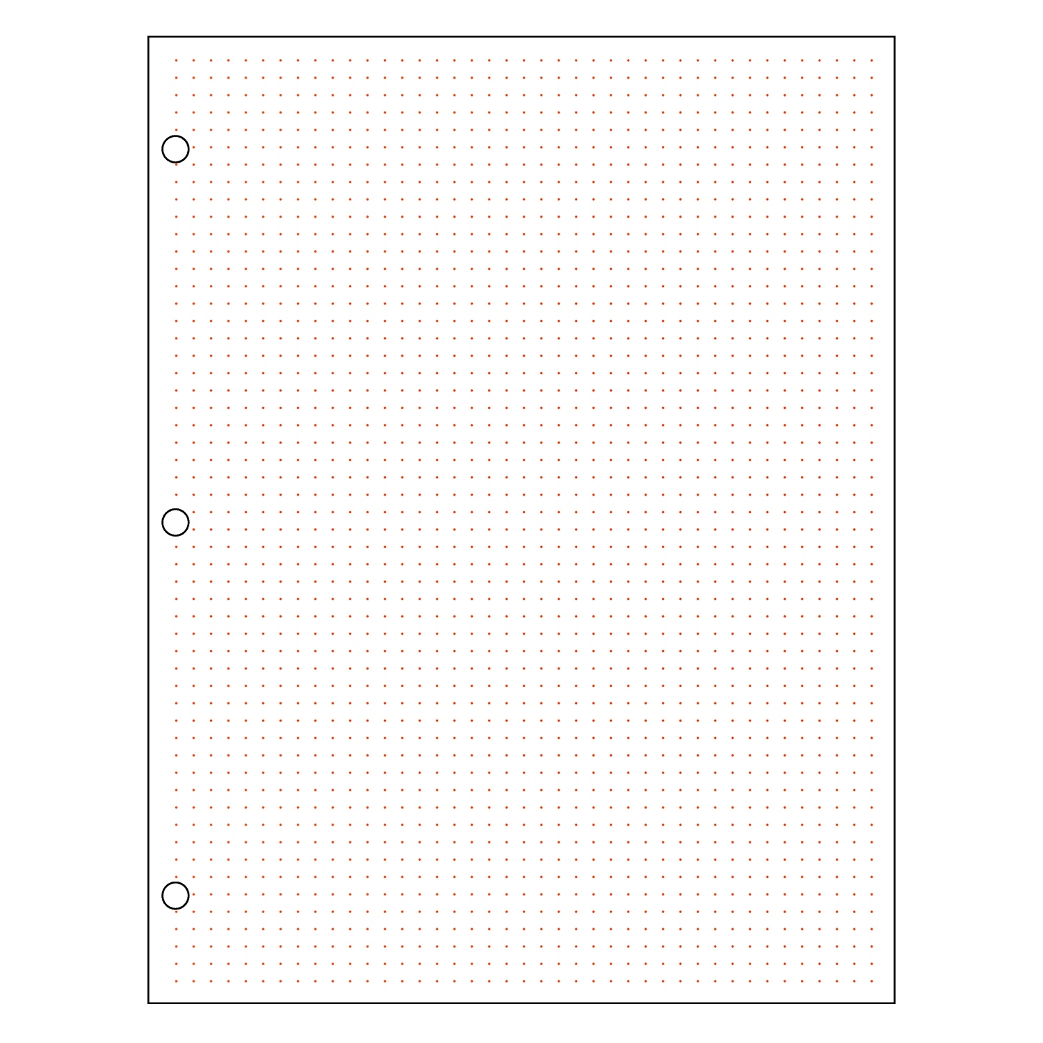 Metric Dot Graph Paper, Red Dots Form 1/2 cm Squares, Double Sided, 500 ...