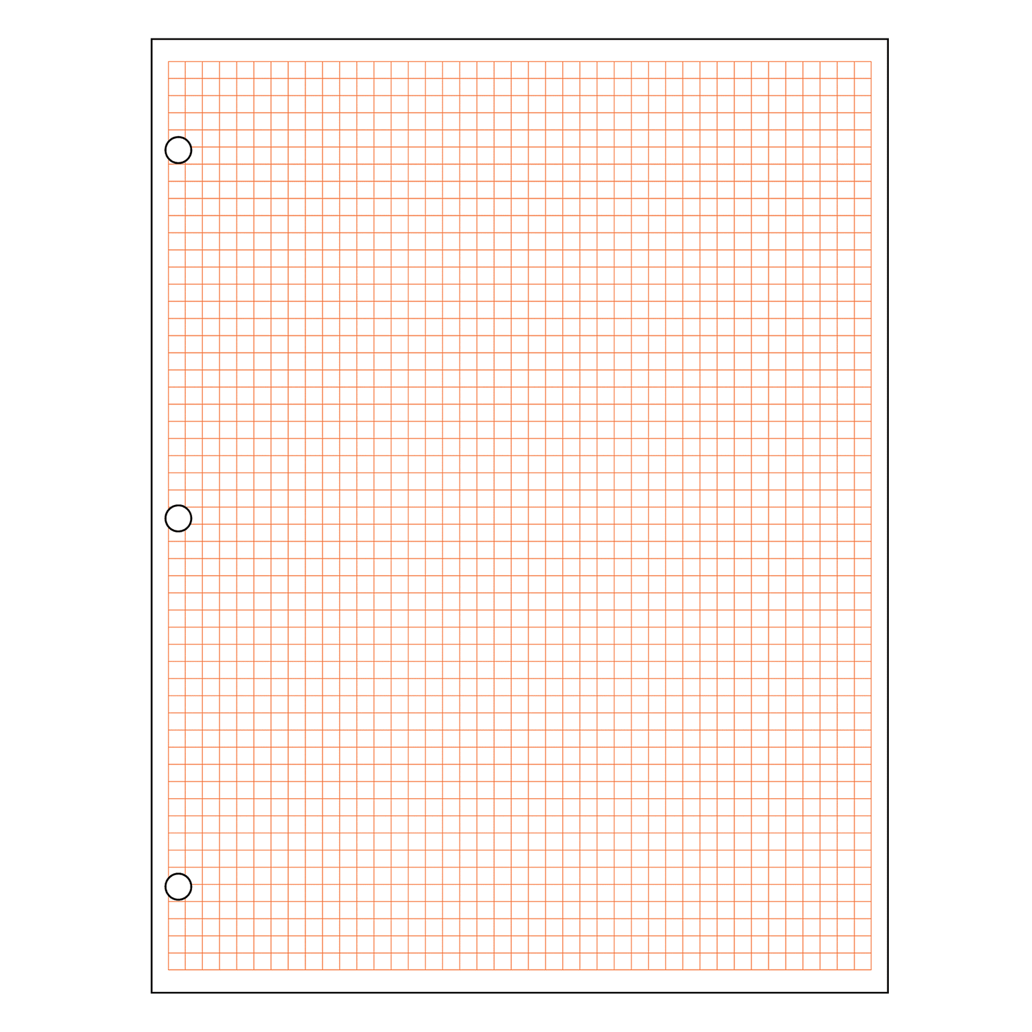 Metric Graph Paper, 1/2 cm Squares, Double Sided, Red Lined, 500 Sheet ...