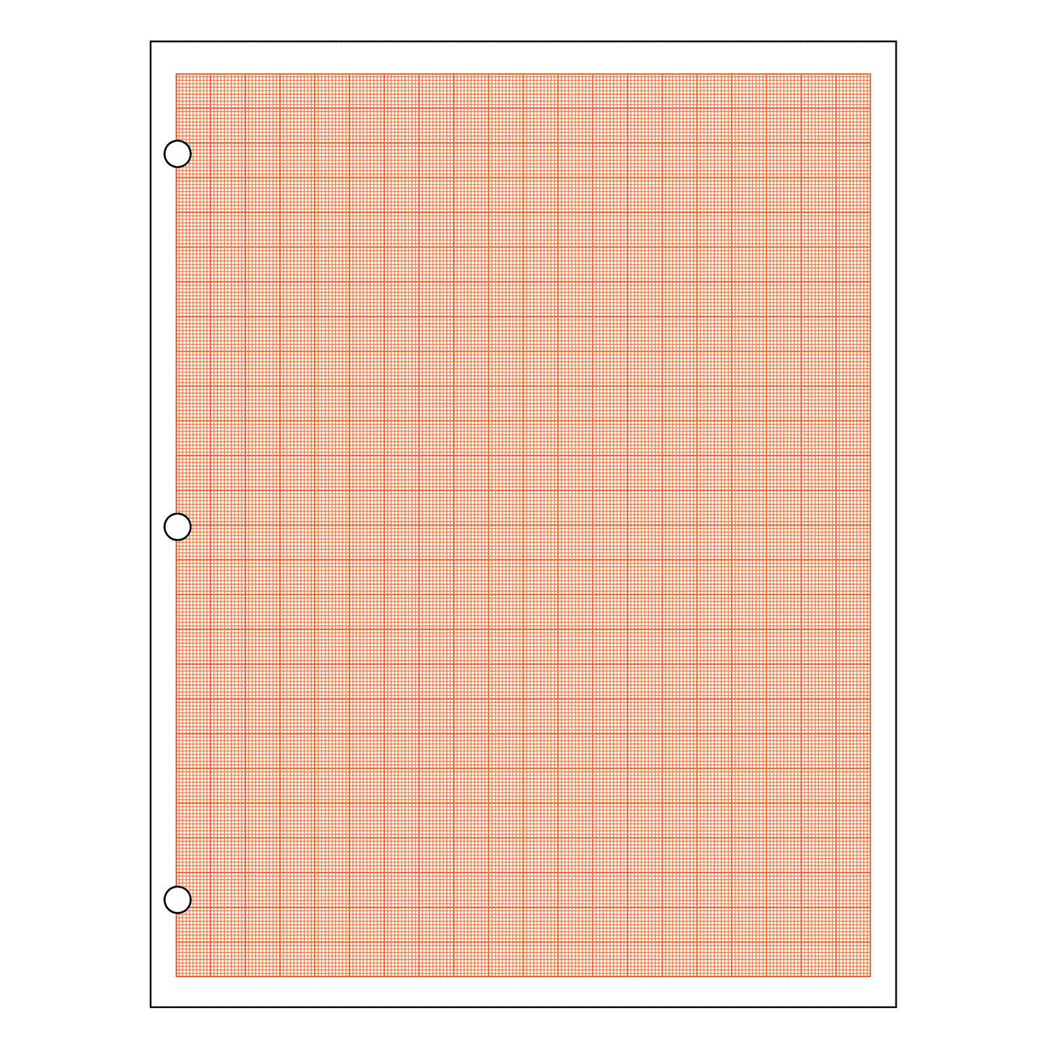 Metric Graph Paper, Full Sheet Grid With mm and cm Lines, Double Sided ...