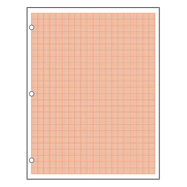 Metric Graph Paper, Full Sheet Grid With mm and cm Lines, Double Sided ...
