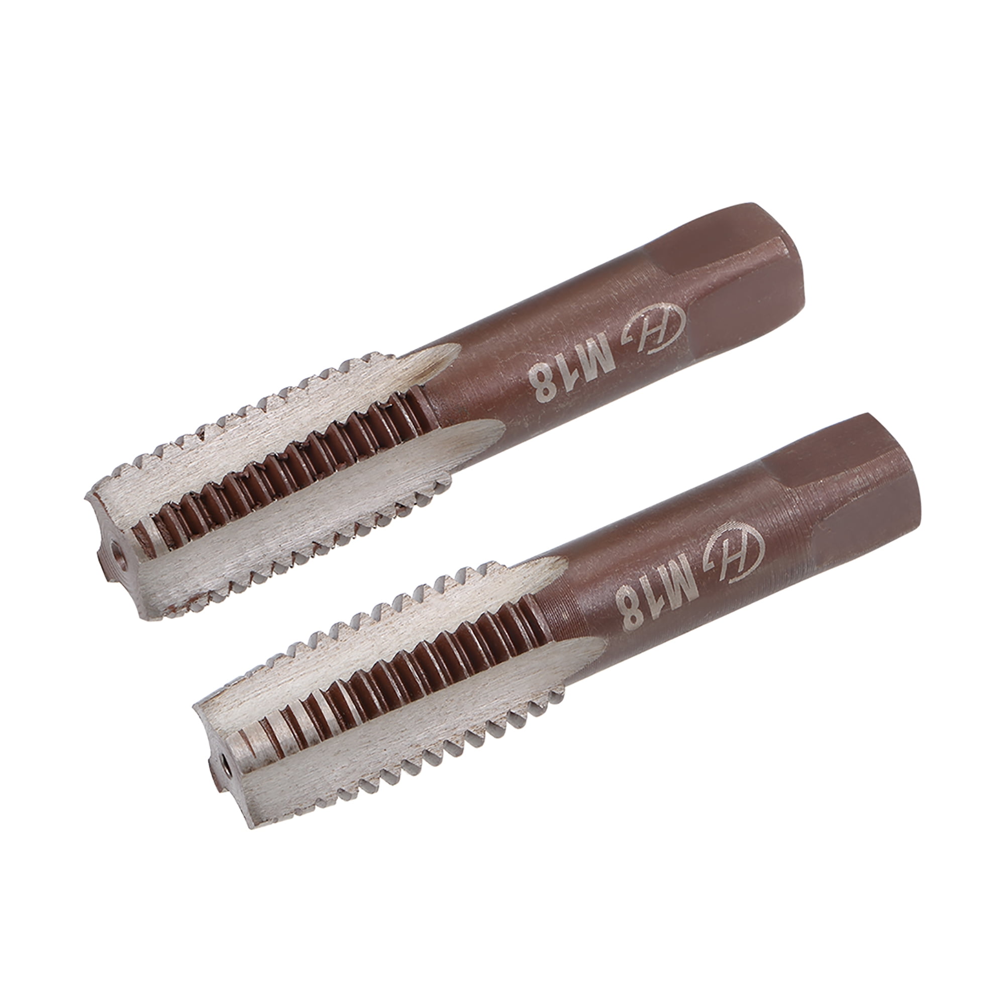 Metric Hand Tap M18 x 2.5 4 Straight Flute H2 Alloy Tool Steel 1 Pair ...