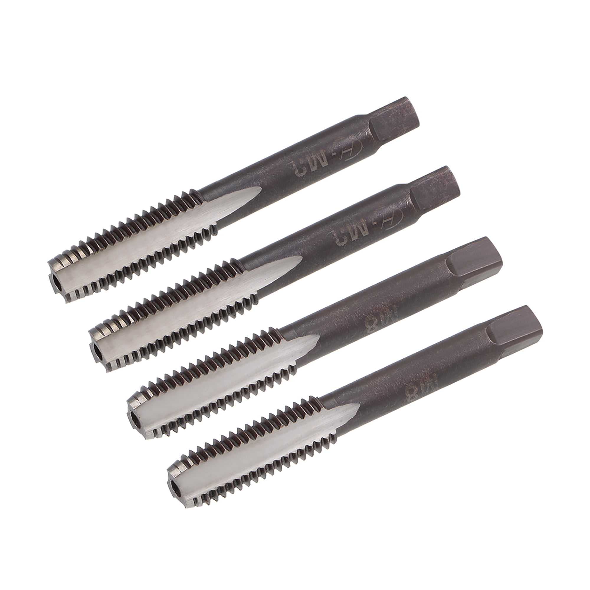 Metric Hand Tap M8 x 1.25 3 Straight Flute H2 Alloy Tool Steel 2 Pairs ...