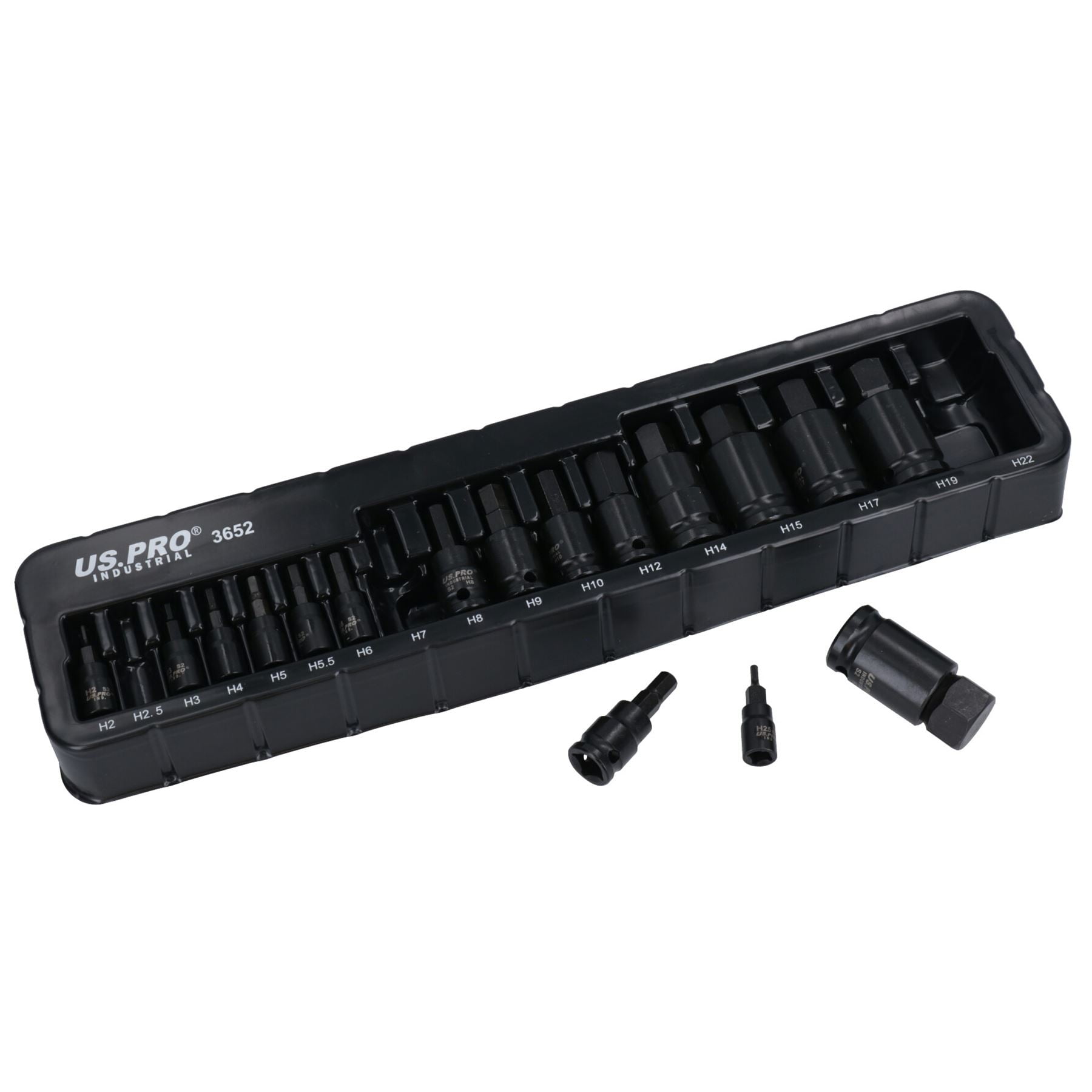 Metric Impact Allen Hex Key Shallow Sockets 2mm – 22mm 17pc Mixed Drive ...