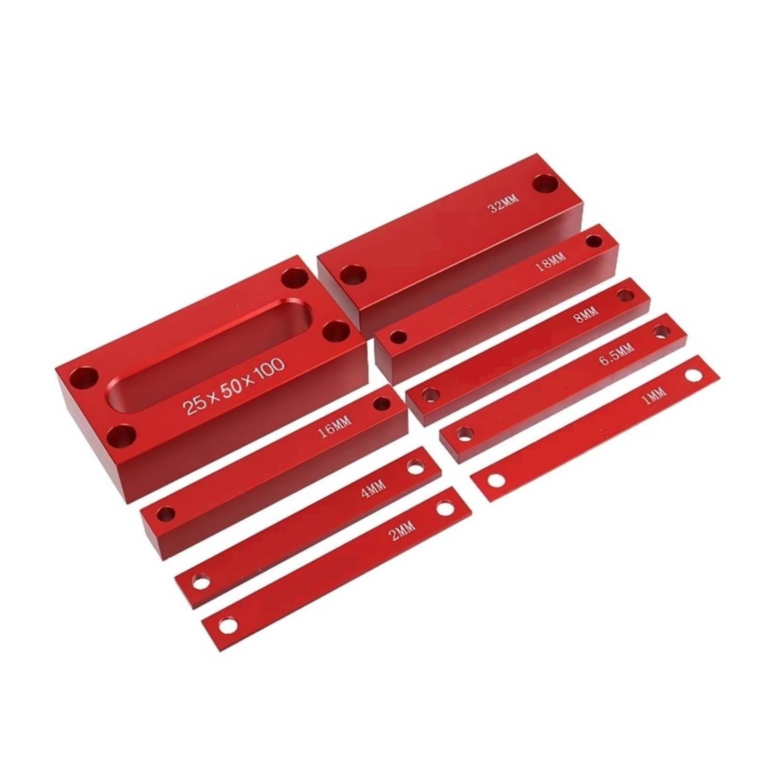 Metric Inch Woodworking Setup Blocks Height Gauge Precision Aluminum ...