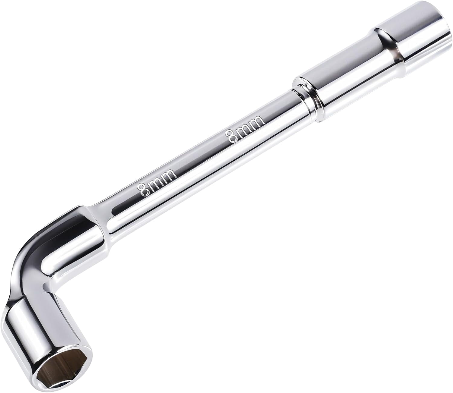 8mm L-Shaped Angled Hex Socket Wrench - Double-Head 6-Point Through ...