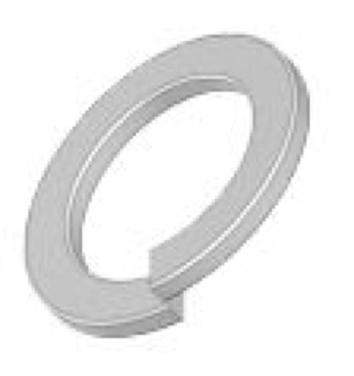 Metric M6 Split-Lock Washers - (Pack of 100) - Walmart Business Supplies