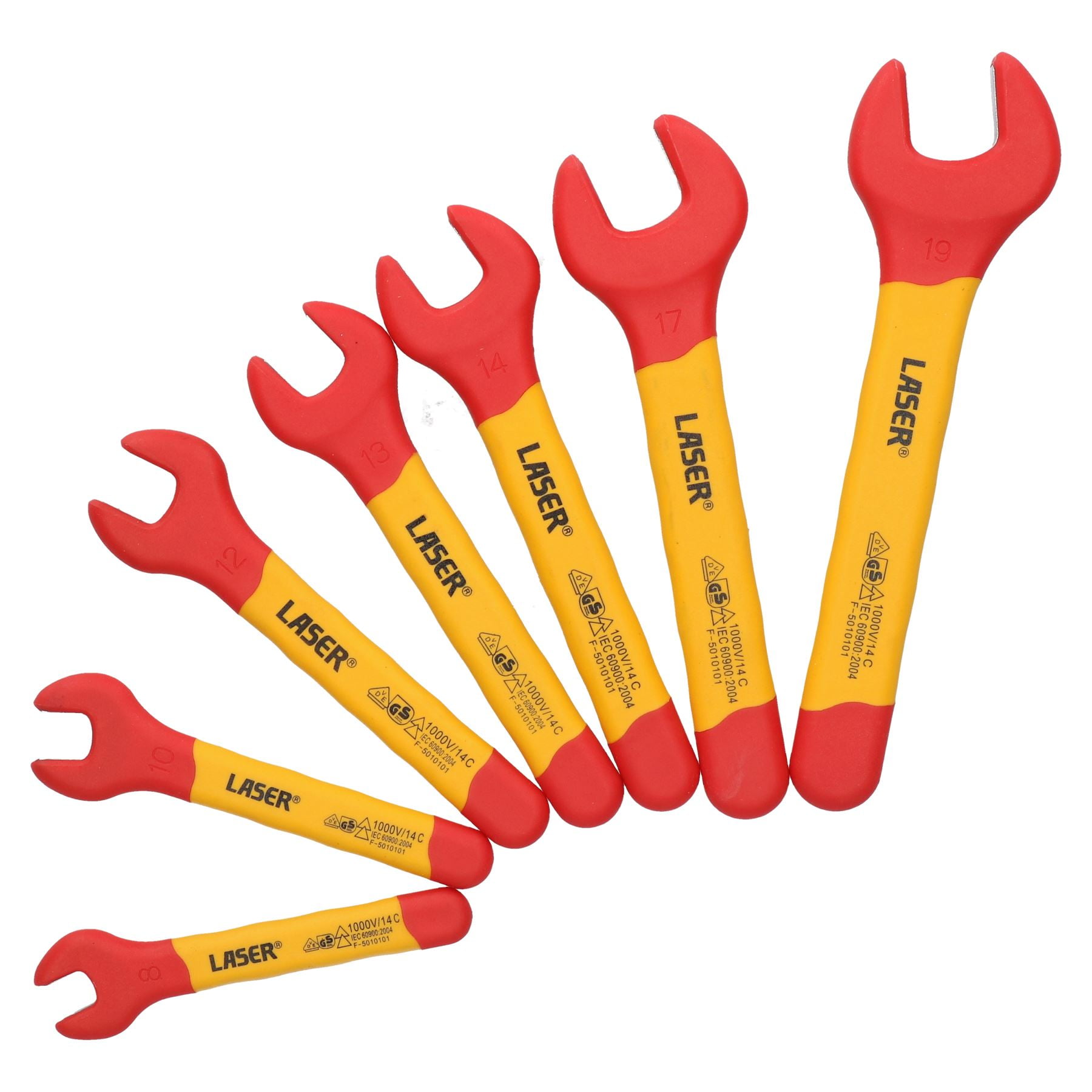 Metric MM Insulated VDE Spanner Set 6pc 10mm - 19mm GS Approved to ...