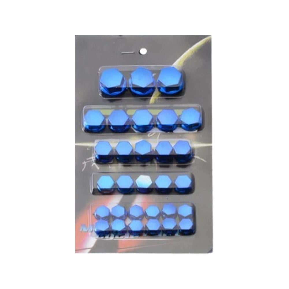 Metric Motorcycle Hex Caps 30Pcs Motorbike Head Screw Nut Bolt Cap ...