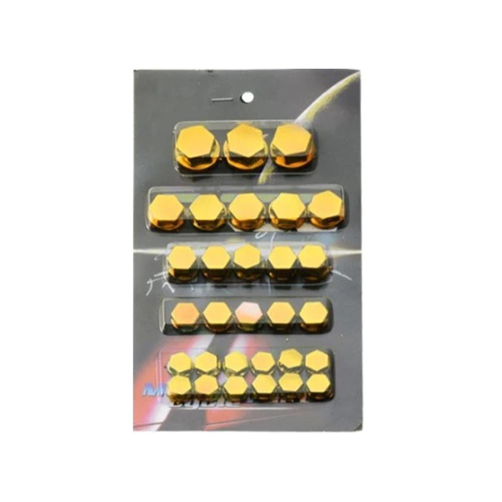 Metric Motorcycle Hex Caps 30Pcs Motorbike Head Screw Nut Bolt Cap ...