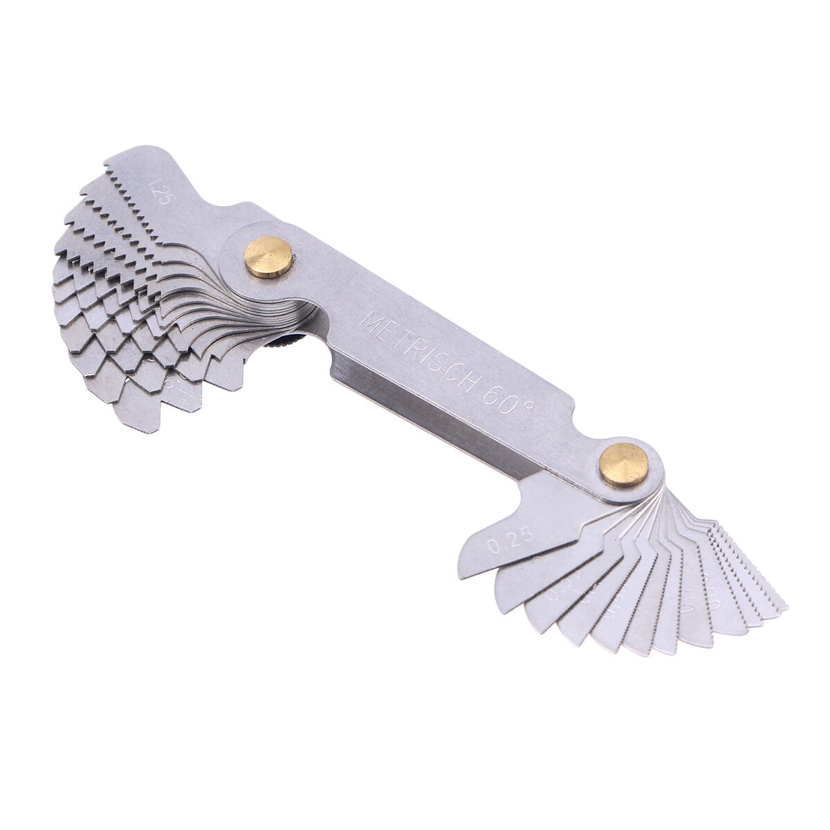 Metric Screw Pitch Gauge Measuring Tool Cutting Gauge Tool Set Centre ...