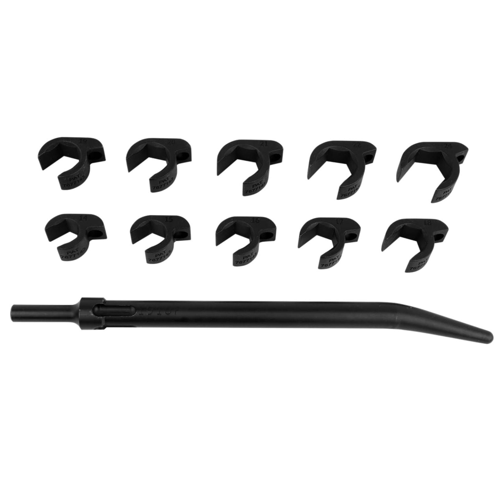 Metric Shockit Crows Foot Socket Wrench Set 11-Piece, Heavy Duty ...