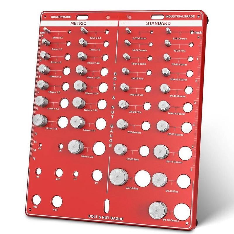 Metric & Standard Thread Checker, 42-point Thread Checker, Thread Size ...