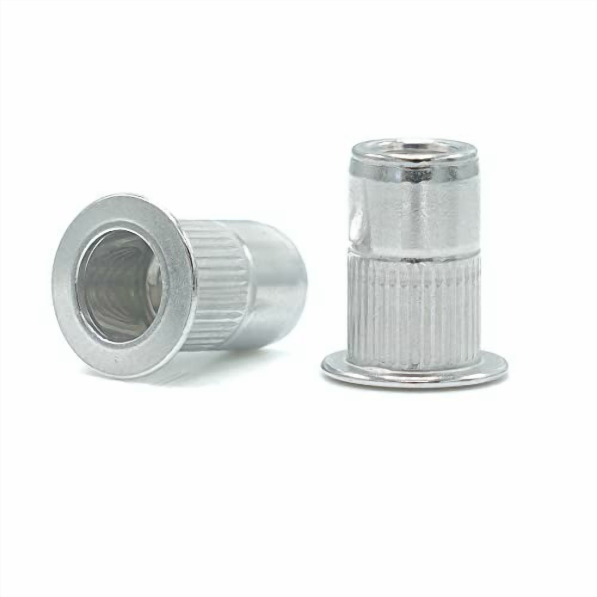 Metric Thinwall Ribbed Low Profile Head Rivet Nut - Aluminium (100, M6 ...