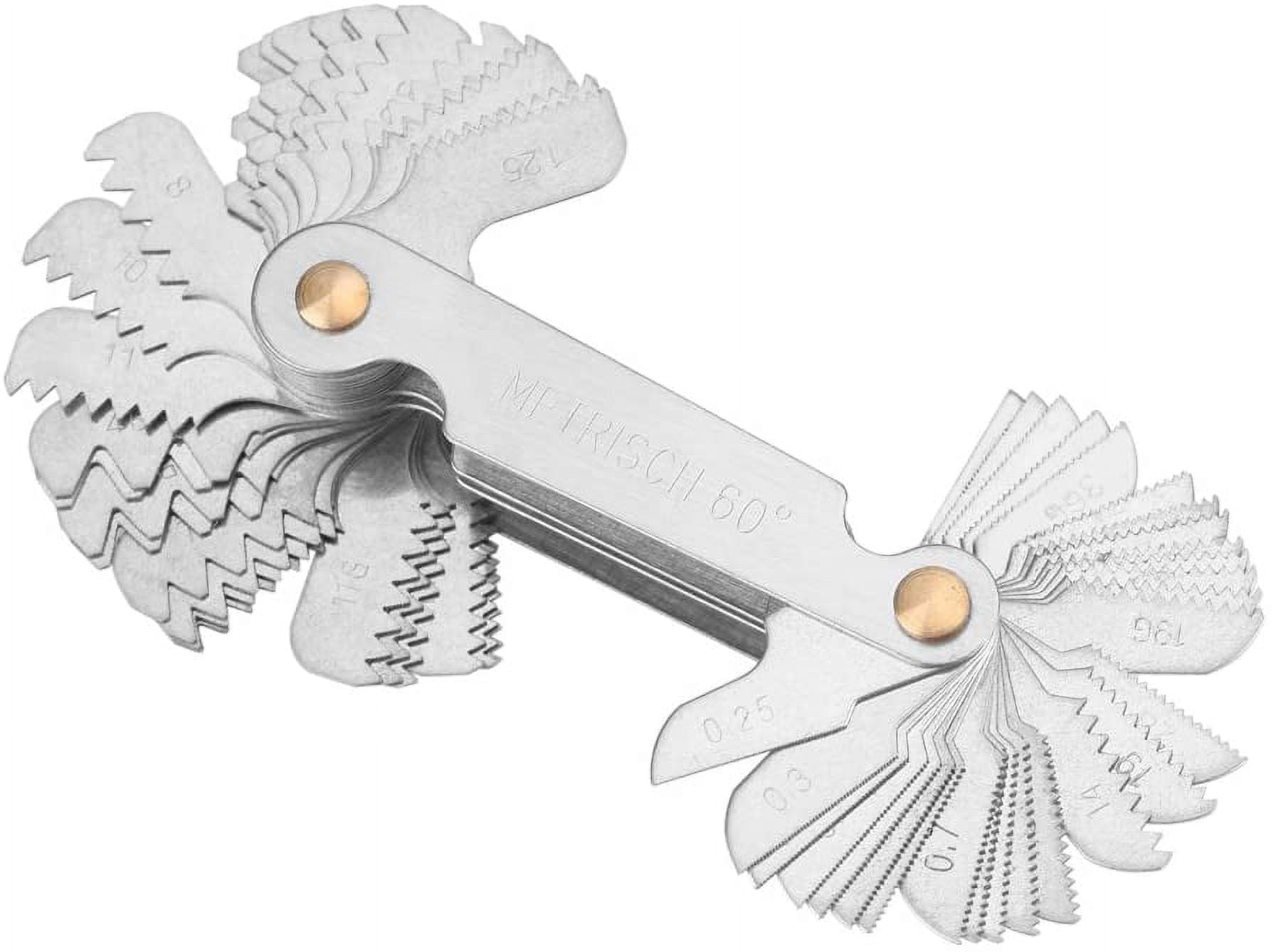 Metric Thread Gauge 52 Blades Set Screw Thread Pitch Cutting Gauge ...